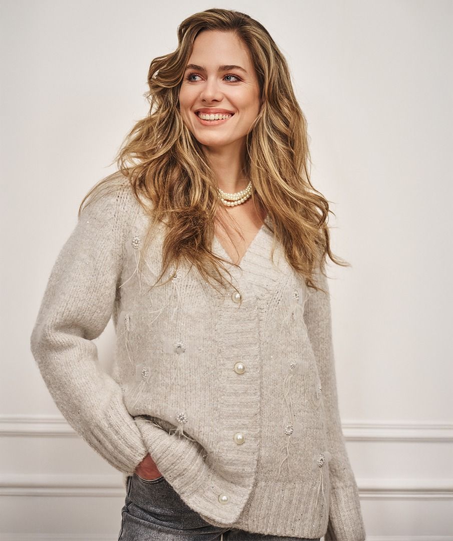 Embellished Feather Cardigan – The Chiffarobe