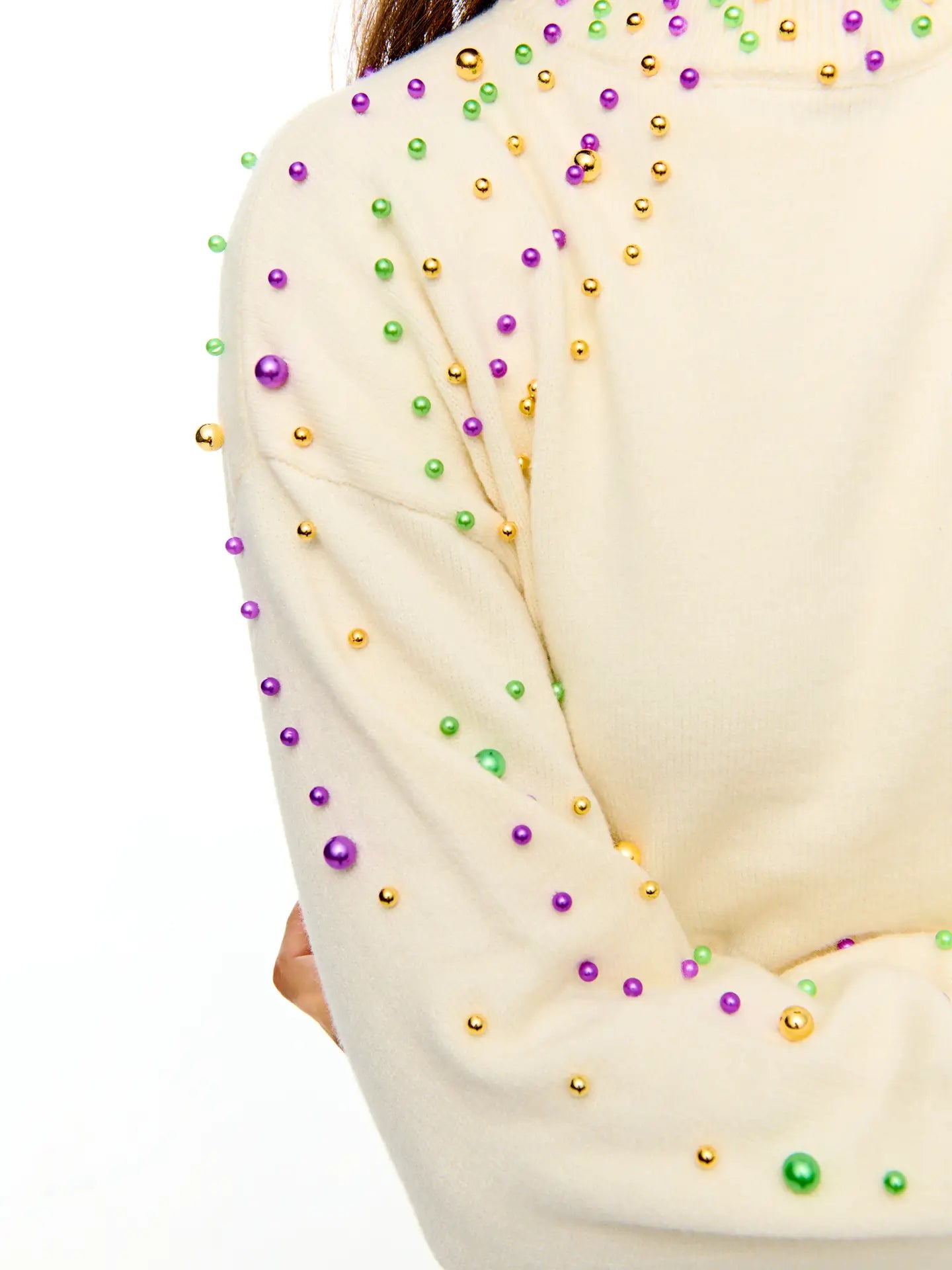Mardi Gras Pearl Sweater – The Chiffarobe